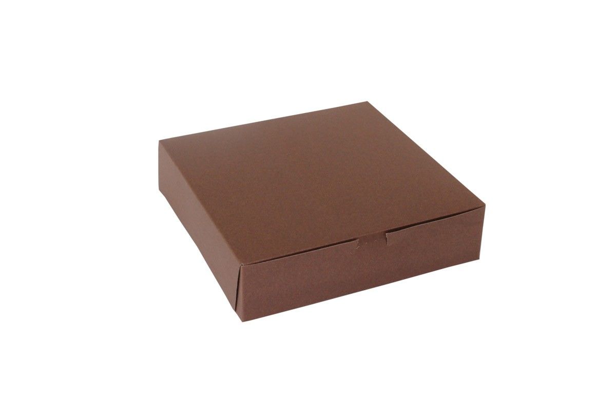 Cocoa Brown Bakery & Cake Boxes - Box & Wrap