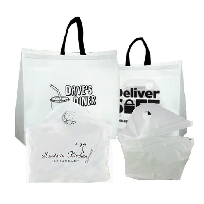 Tamper Resistant Restaurant Take Out Bags - Box & Wrap