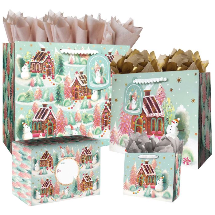 Gingerbread Dreams - Christmas Gift Bags, Wrapping Paper, & Mailers ...