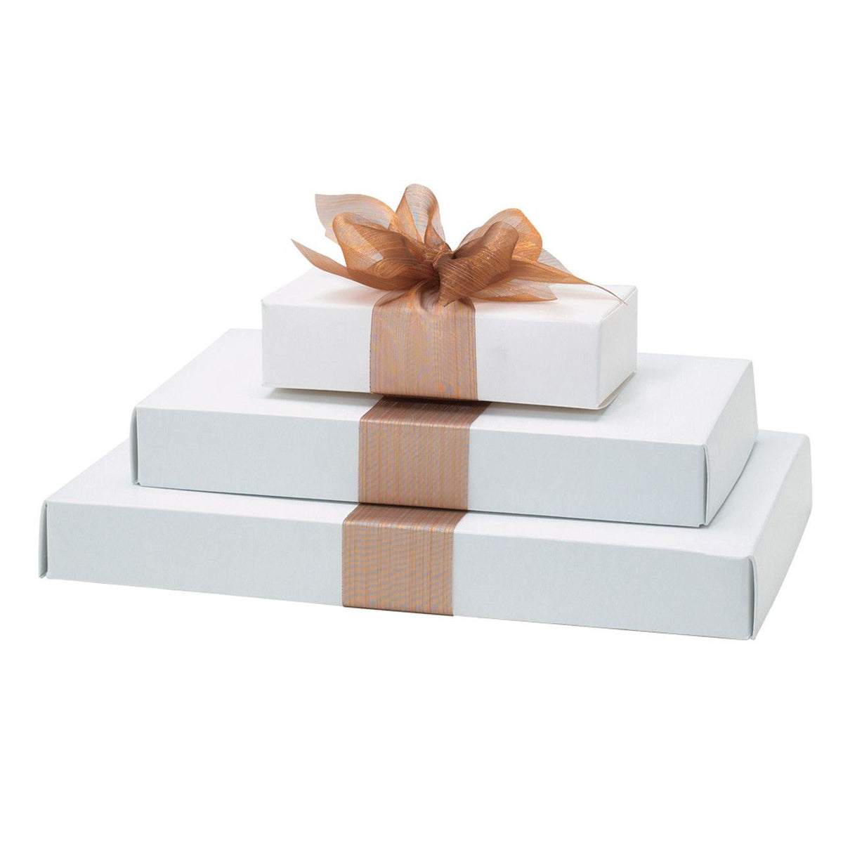 White Single Layer Candy Boxes - Box & Wrap